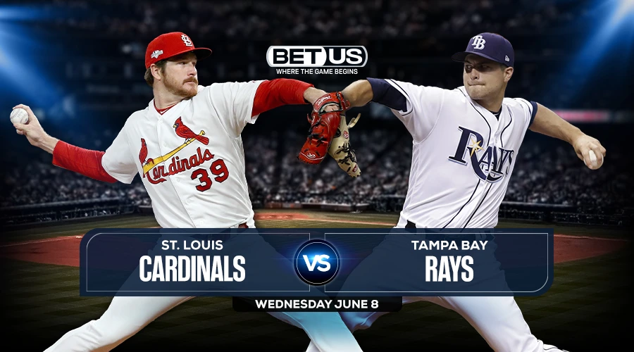 Cardinals vs Rays June 8, Stream, Odds & Picks