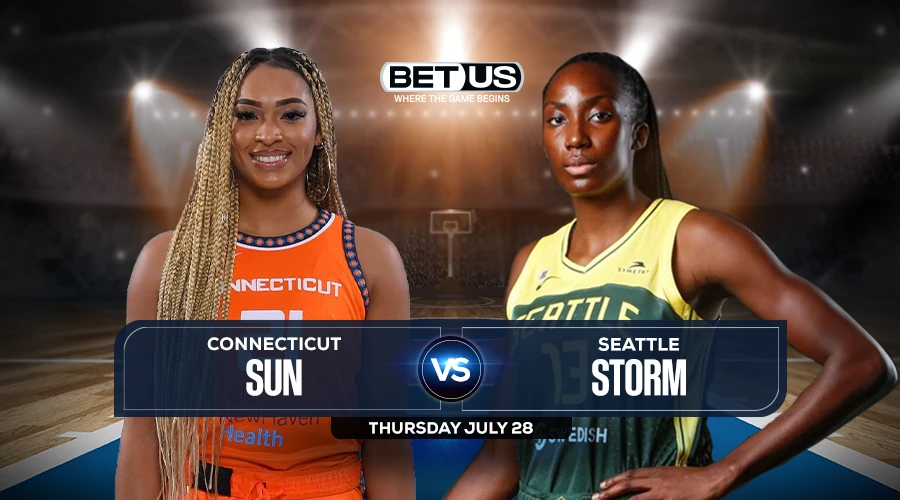 Sun vs Storm July 28 Predictions, Stream, Odds and Picks