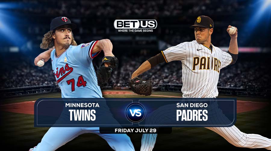 Twins vs Padres July 29, Preview, Odds, Picks & Predictions