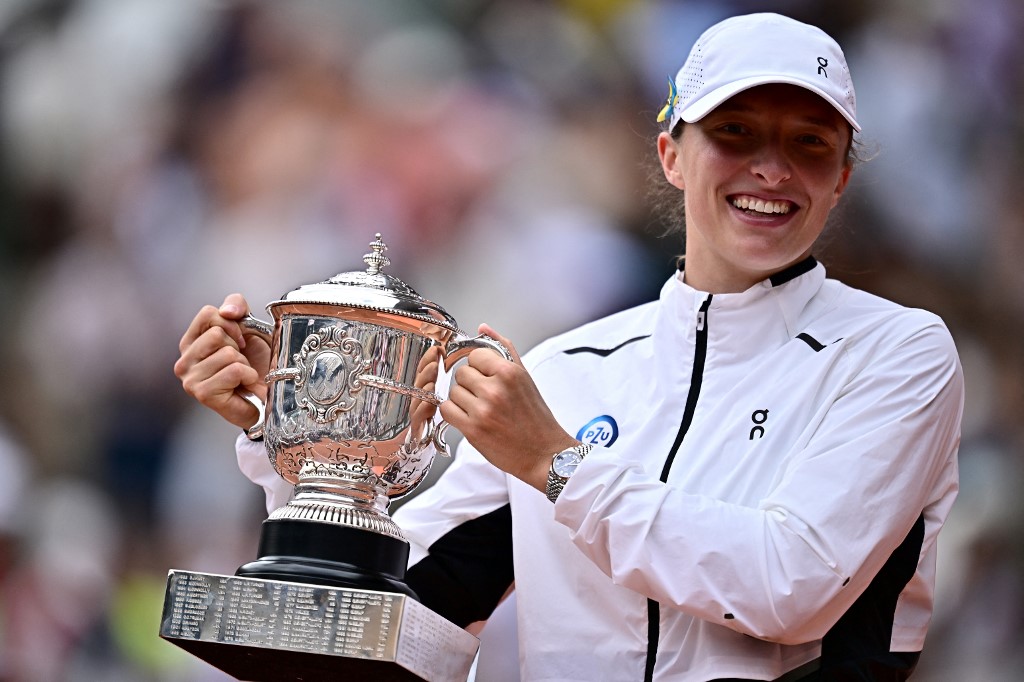 Player Iga Swiatek Repeats as French Open Champion