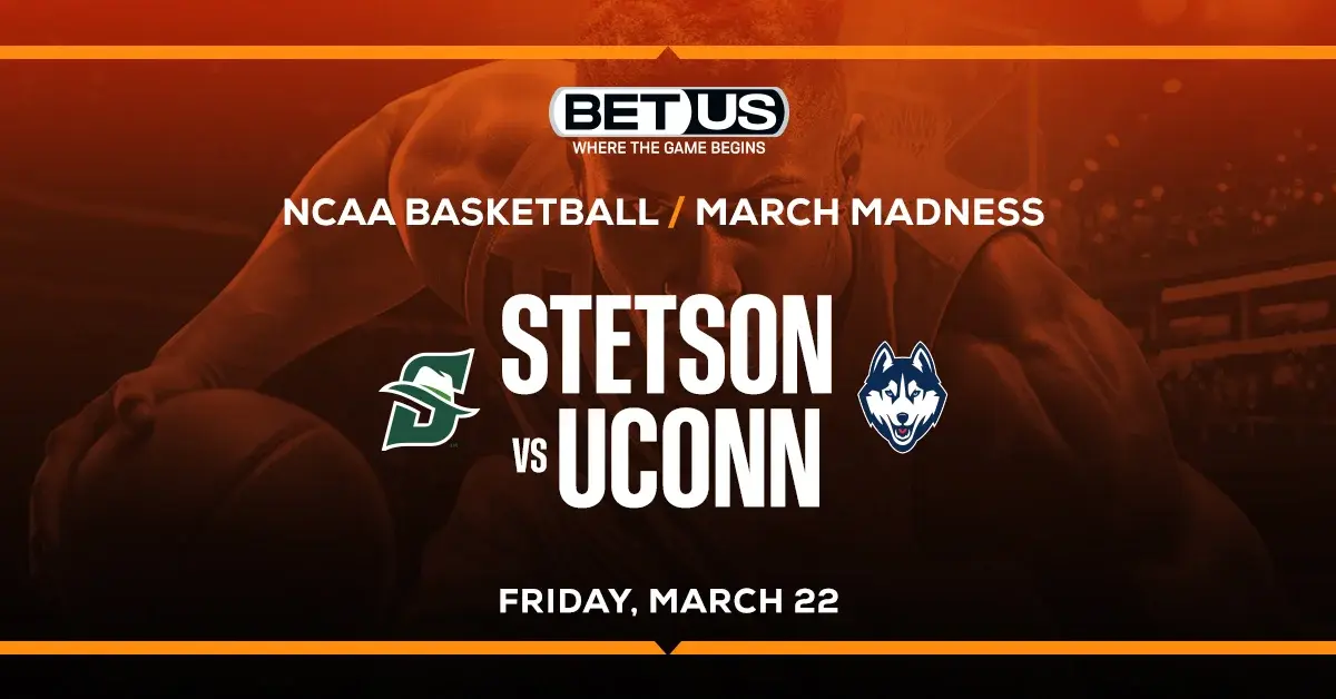 Stetson vs UConn Prediction, Odds, ATS Pick 22 March