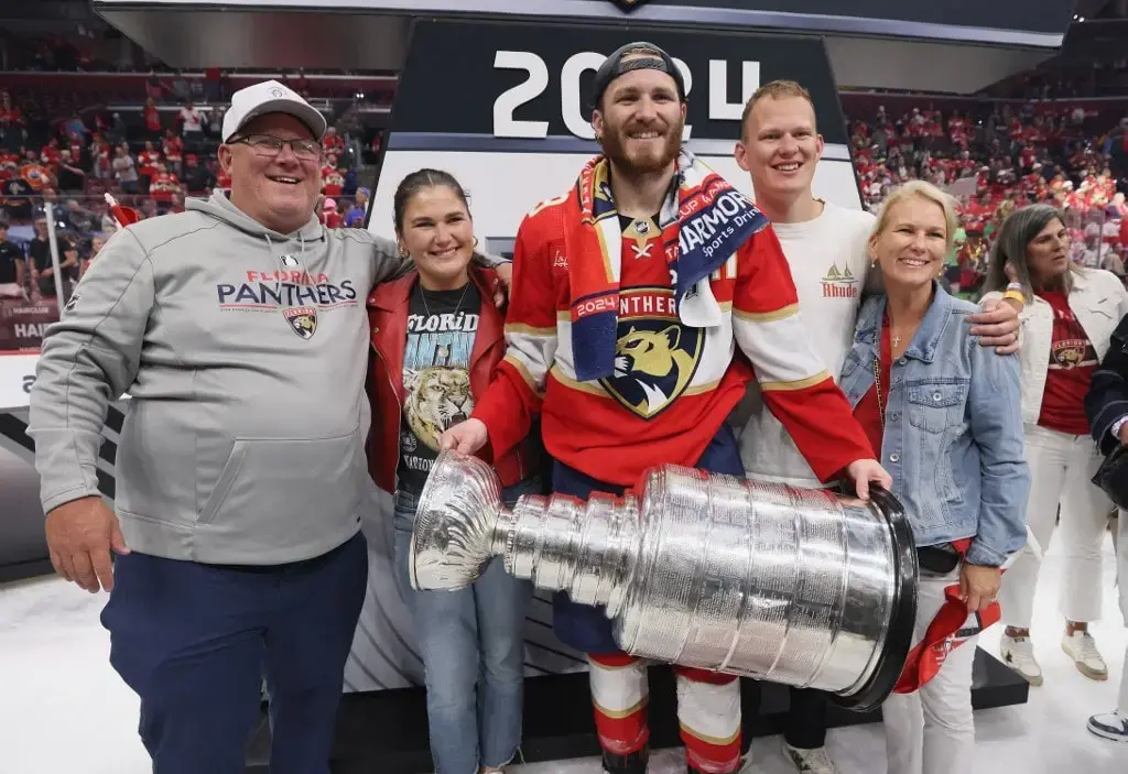 Matthew Tkachuk Celebrates Stanley Cup Victory With Family