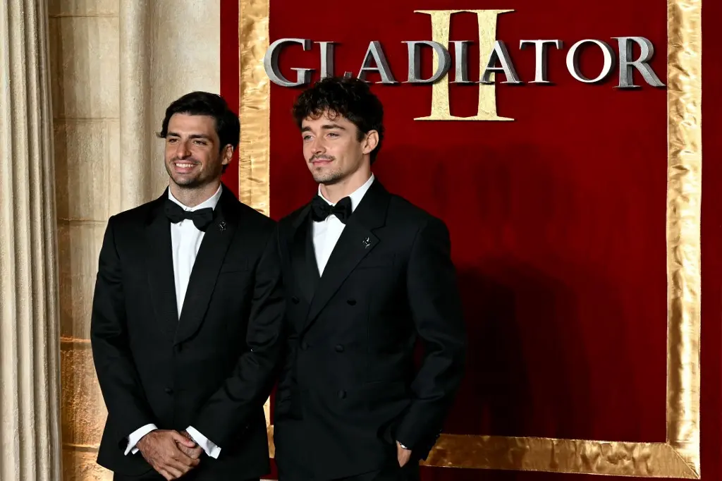 Paul Mescal, Leclerc, Sainz at the Gladiator II Premiere