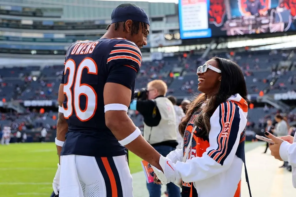 Simone Biles Rocks Custom Bears Hoodie to Cheer on Her Hubby