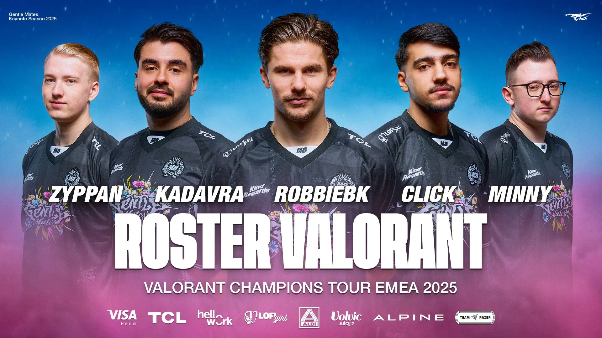 Gentle Mates Surprises Fan Base with 2025 Valorant Roster Overhaul